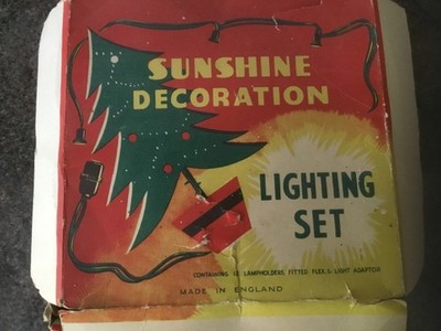 12 vintage Sunshine Christmas tree lights. Working. Original box. | eBay UK
