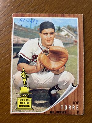 1962 Topps Baseball Card #218 Joe Torre Milwaukee Braves Rookie RC ...