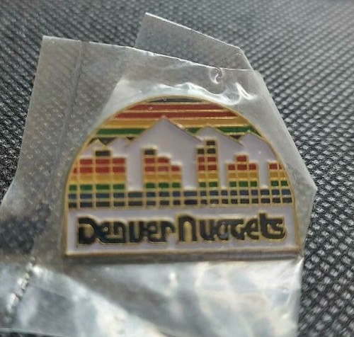 NBA Denver Nuggets Old Logo Pin Stamped CP & D Basketball OOP Vintage ...