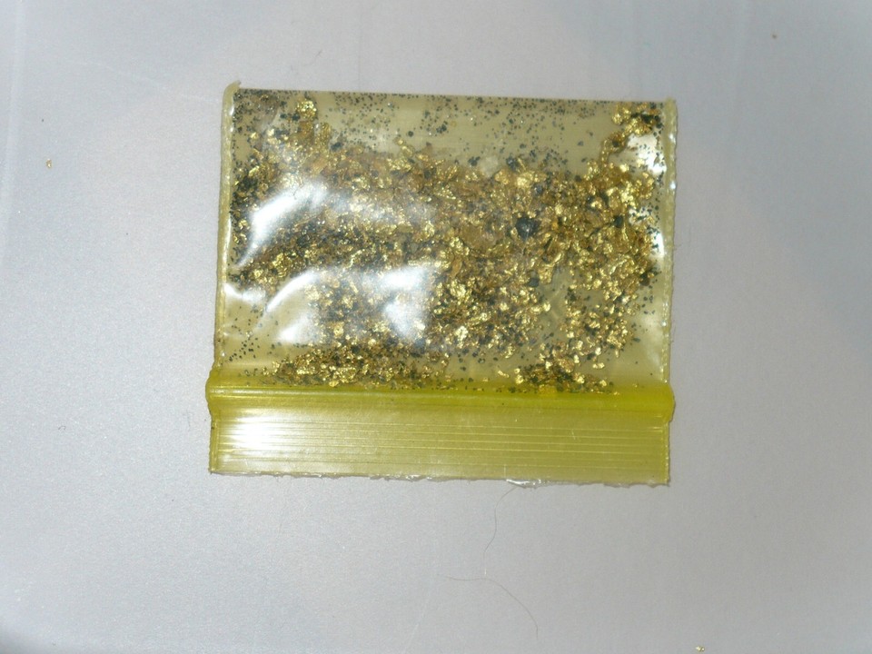 3.093 Grams Natural Flne Gold, Black Sand, and 1 Garnet - North ...