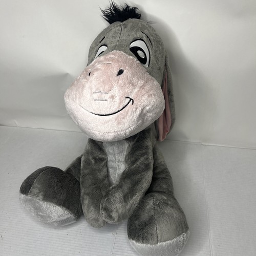 Disney Large Winnie the Pooh Eeyore 20” Jumbo Plush Gray Big Eyes | eBay