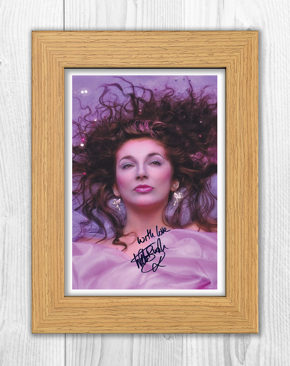 Kate Bush 1 A4 reproduction signed photograph poster choice of frame ...
