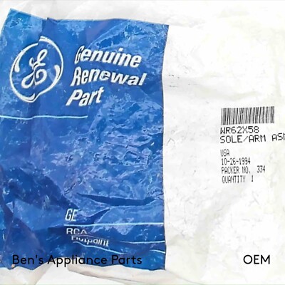 NEW OEM WR62X58 Genuine Refrigerator Dispenser Solenoid/ Sealed Bag B ...