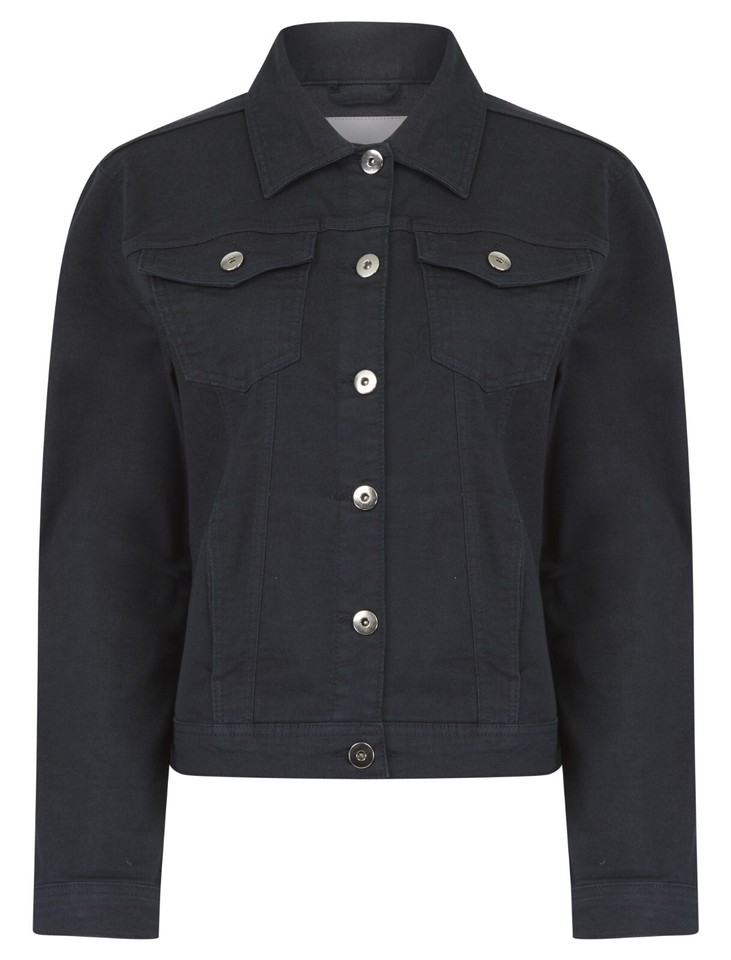 Womens Ladies Amara Reya Stretch Denim Jacket Soft Cotton Summer ...