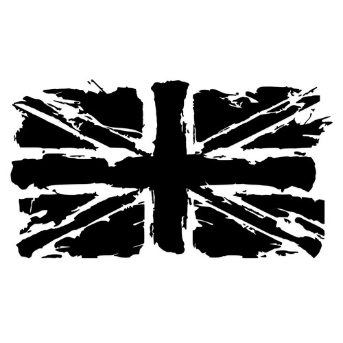 Union Jack Flag Decal Sticker Grunge Splat Splash Style Camper Van UK ...