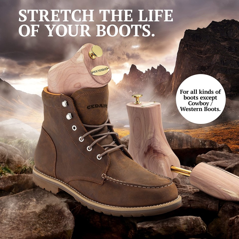 HOUNDSBAY Boot Trees, Cedar Boot Tree for Men, Shoe Tree for Boots ...