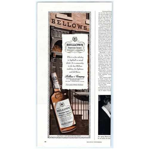 1948 Print Ad Bellows Partners Choice Whiskey A Blend Highball Mixed ...