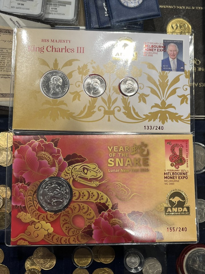 ANDA Melbourne 2025 Day 2 Limited Edition Coin PNC Red #133 & #155 | eBay