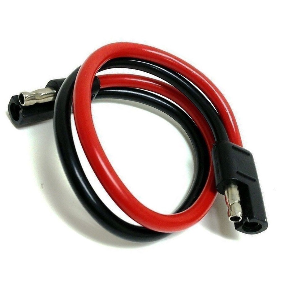 12" Inch Quick Disconnect Connect 12 Gauge 2 Pin Polarized Wire Harness ...