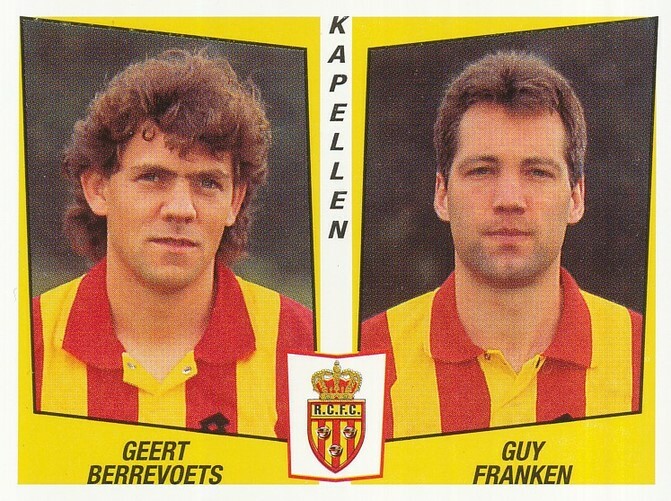 415 GEERT BERREVOETS GUY FRANKEN BELGIQUE KAPELLEN.FC STICKER FOOTBALL ...