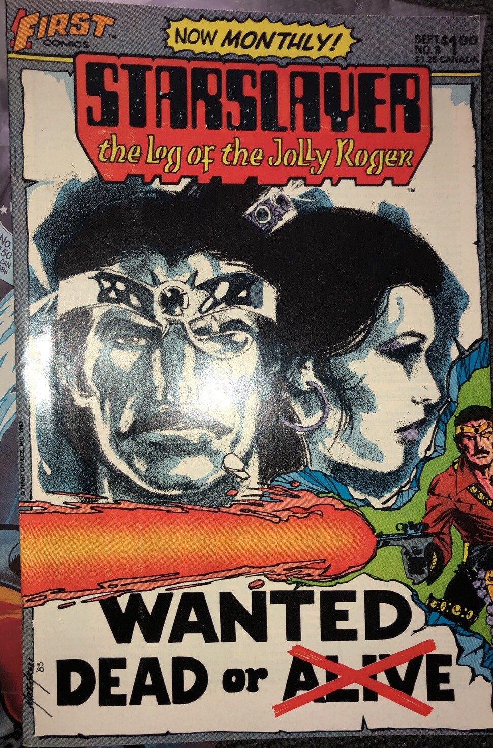 Starslayer Sept. No. 8 The Log Of The Jolly Roger 1983 First Comics | eBay