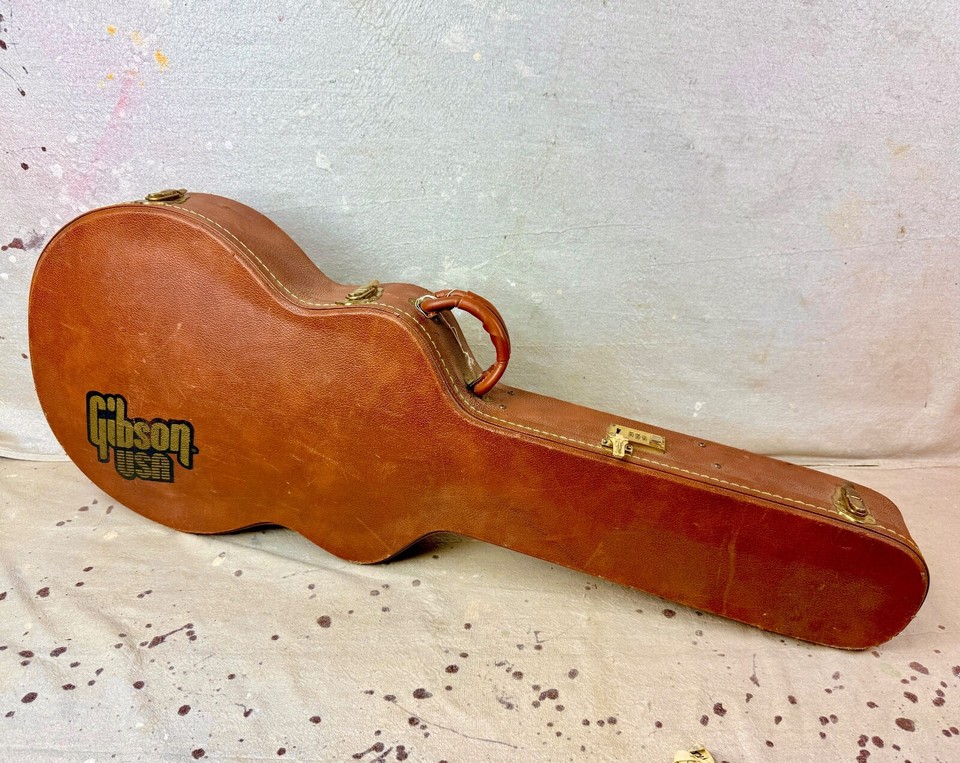 1980's Gibson USA Brown-Pink TKL Semi Hollowbody Guitar Case ES-335 ...