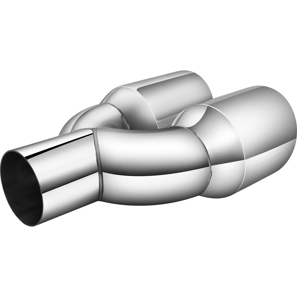 For Dodge Challenger 06-23 2.5" Inlet 2x3.5" Outlet 9.5" Length Dual ...