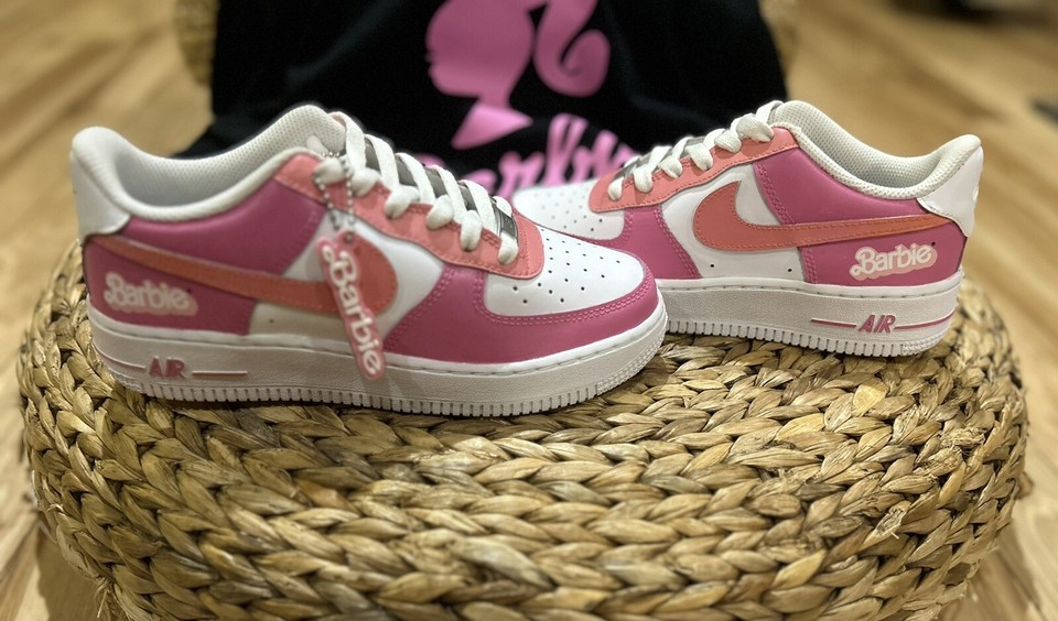 Custom Barbie Air Force 1 Youth Sizes 3.5Y To 7 Y Any youth - Size PM ...