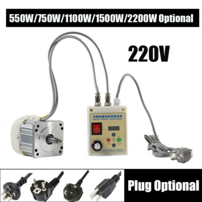 220V Servo Motor & Controller Driver Face Mount 550W- 2.2KW For Belt ...