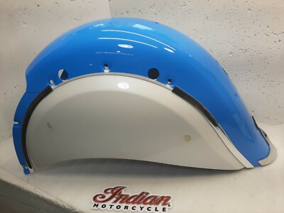 Indian Chief Roadmaster Chieftain Classic Rear Fender Blue White OEM ...