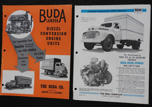 1945 Converting Ford Tractors & Trucks to Buda Lanova Diesel Engines ...