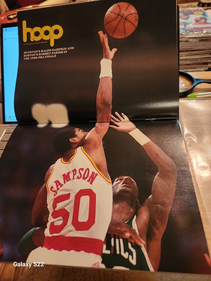 HOOP Magazine June 1987-Ralph Sampson Houston Rockets Poster-Stored in ...