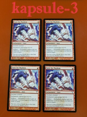 4x Taste for Mayhem | Dissension | MTG Magic Cards | eBay