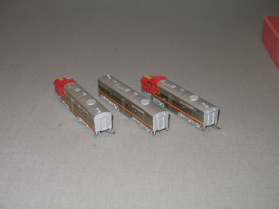 Key N scale brass Santa Fe Alco PA set "Warbonnet" | eBay