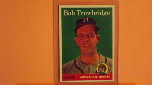 BOB TROWBRIDGE 1958 TOPPS # 252 VINTAGE CARD | eBay