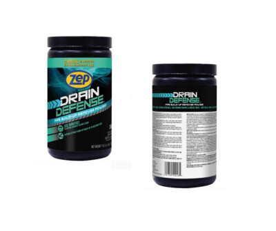 Zep DRAIN DEFENSE Pipe Build-Up Powder Remover 18oz / Septic Safe ...