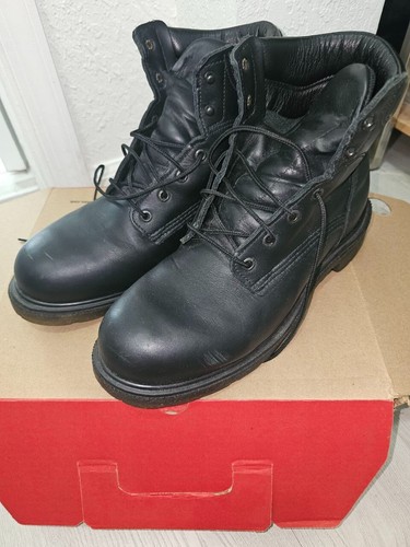 red wing 607 men's boots black with the super soles, soft toe | eBay