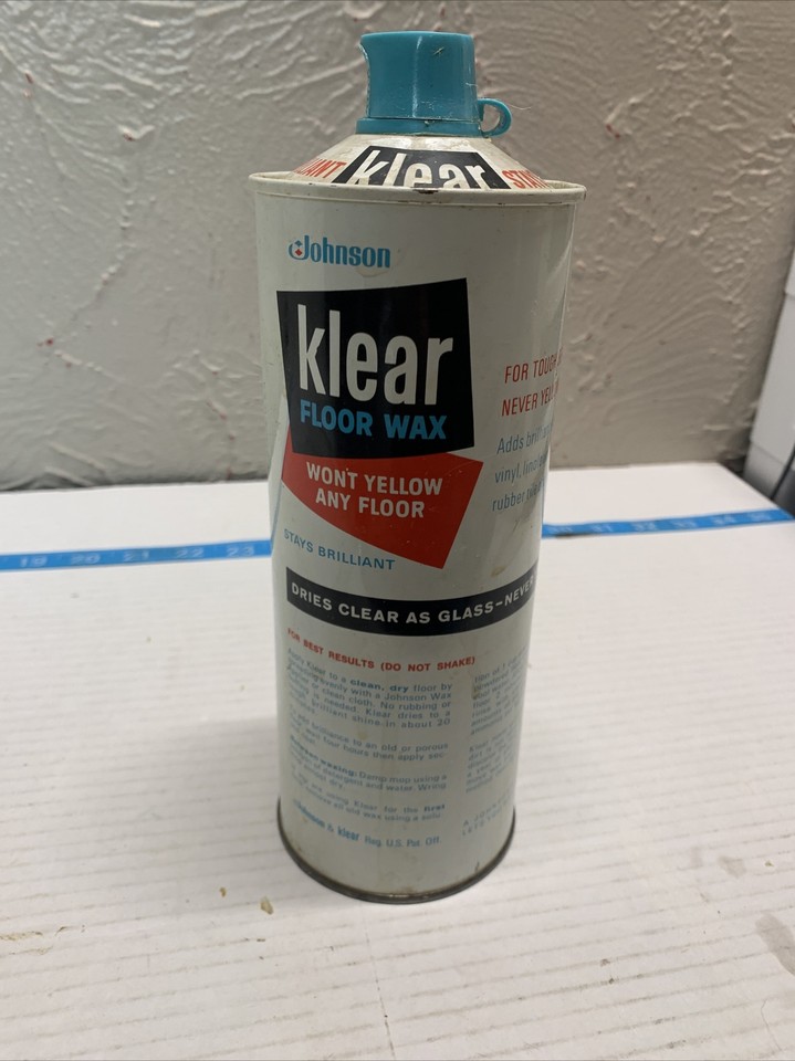 Vintage Klear Floor Finish Sc Johnson Wax 27oz. | eBay