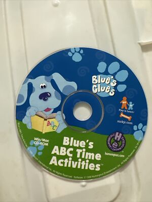 Blue's Clues Blue's ABC Time Activities (PC/MAC, 1999 Ages 3-6 [Disc ...