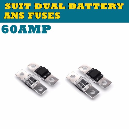 4PCS 60A MIDI ANS FUSES SUIT DUAL BATTERY OR SOLAR 60AMP BOLT DOWN ANS ...