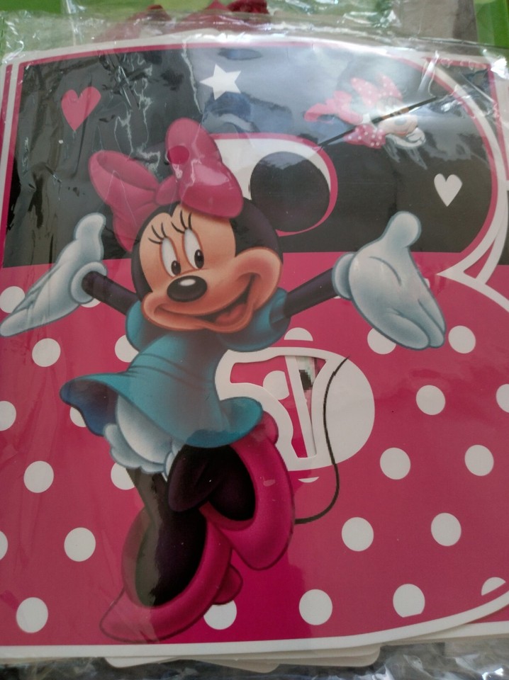 Minnie Mouse Birthday Party Decorations 31 Pices Banner Cake Insert Balloons | eBay