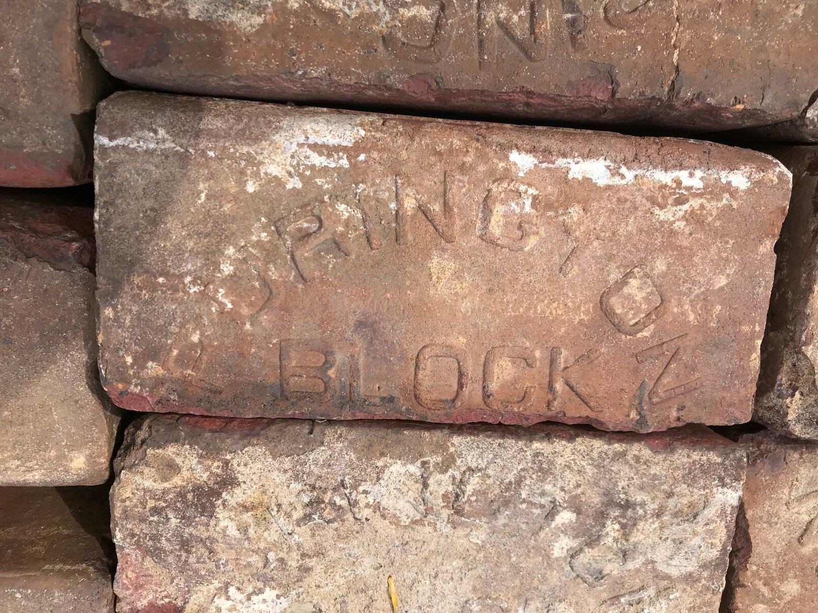 Reclaimed Vintage Purington Raised Letter Brick Street Pavers | eBay