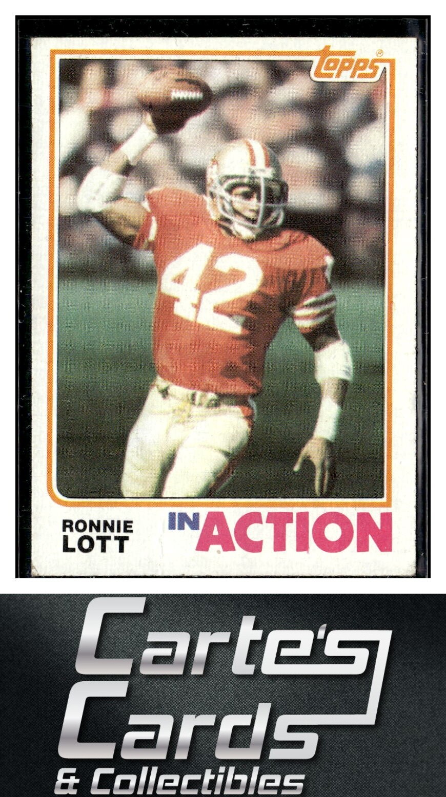 Ronnie Lott 1982 Topps #487 San Francisco 49ers In Action Hall of Fame ...
