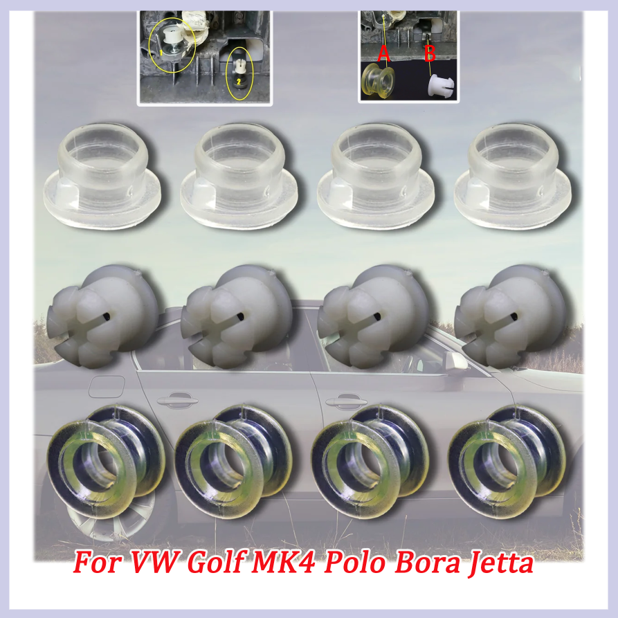 12Pcs Gear Shift Lever Cable Bushing Repair Kit For VW Jetta End ...