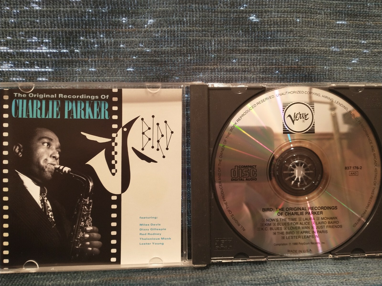 Charlie Parker Bird Original Recordings of (CD,1988, Verve) Miles Davis ...