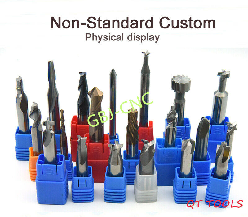 6Pcs 2 Flutes Ball Nose End Mill Milling Cutter CNC Router Bits Set R0 ...