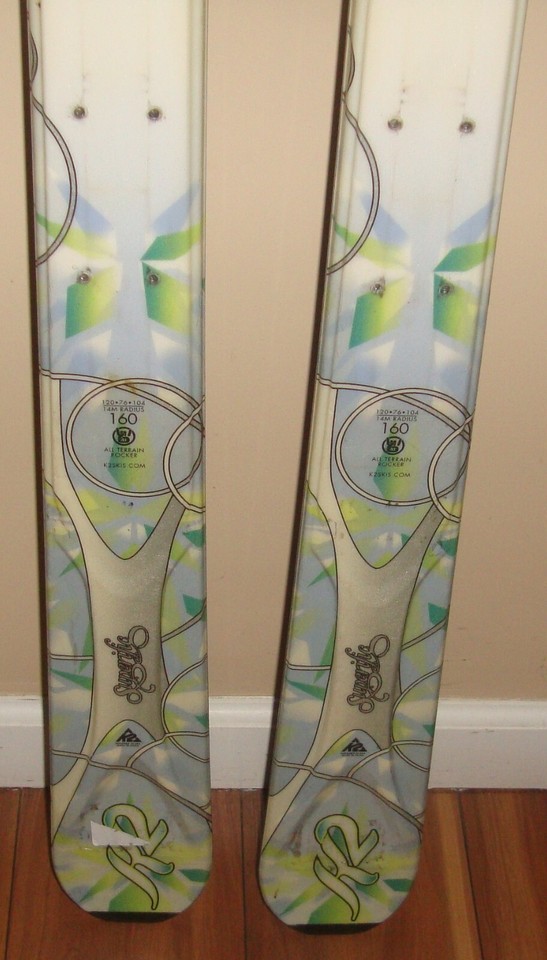 K2 Superific All-Terrain ROCKER 160cm Skis No Bindings | eBay