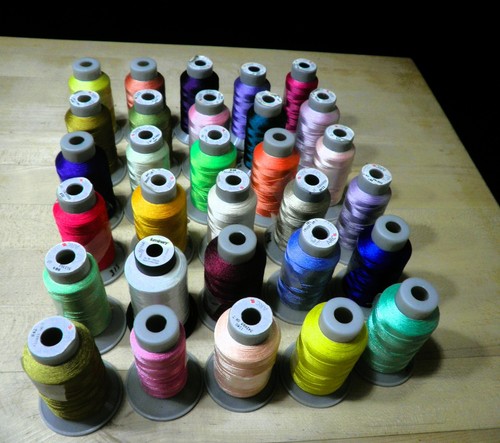 Machine Embroidery Thread Lot of 30 ARC Poly 1000 M 40 Wt Used | eBay