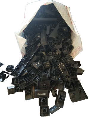 Bulk lot 224 black keyboard laptop Keys For Crafting | eBay