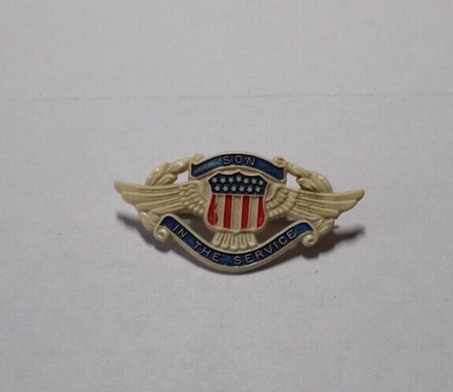 Military Pins: Rare World War II Son in Service Enameled Pin | eBay