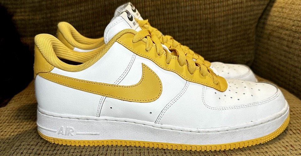 Authenticated Nike Men's Yellow Air Force 1 07' Size 11 | eBay
