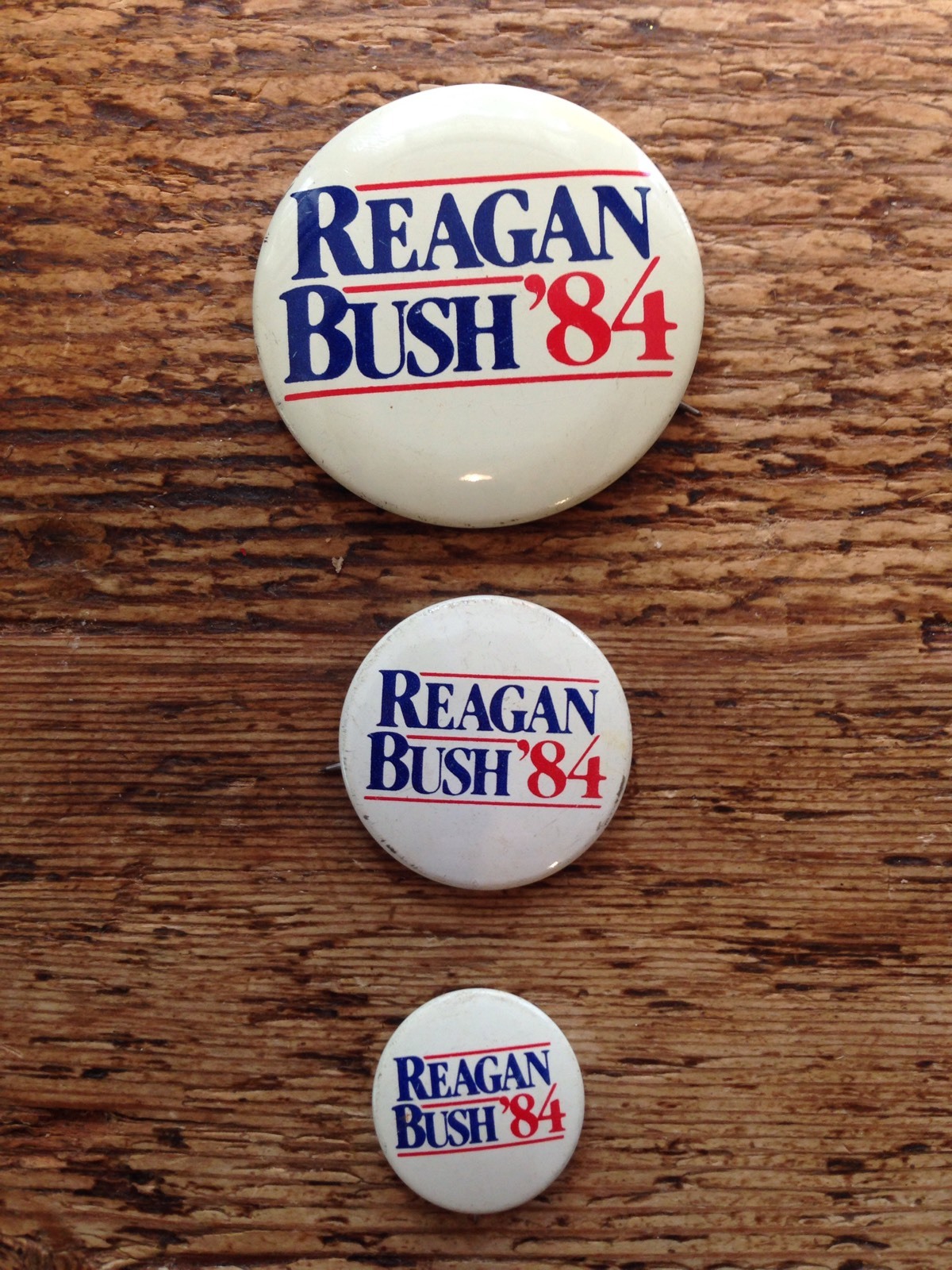 Lot Of 3 REAGAN BUSH '84 Presidential Campaign Buttons RONALD REAGAN ...
