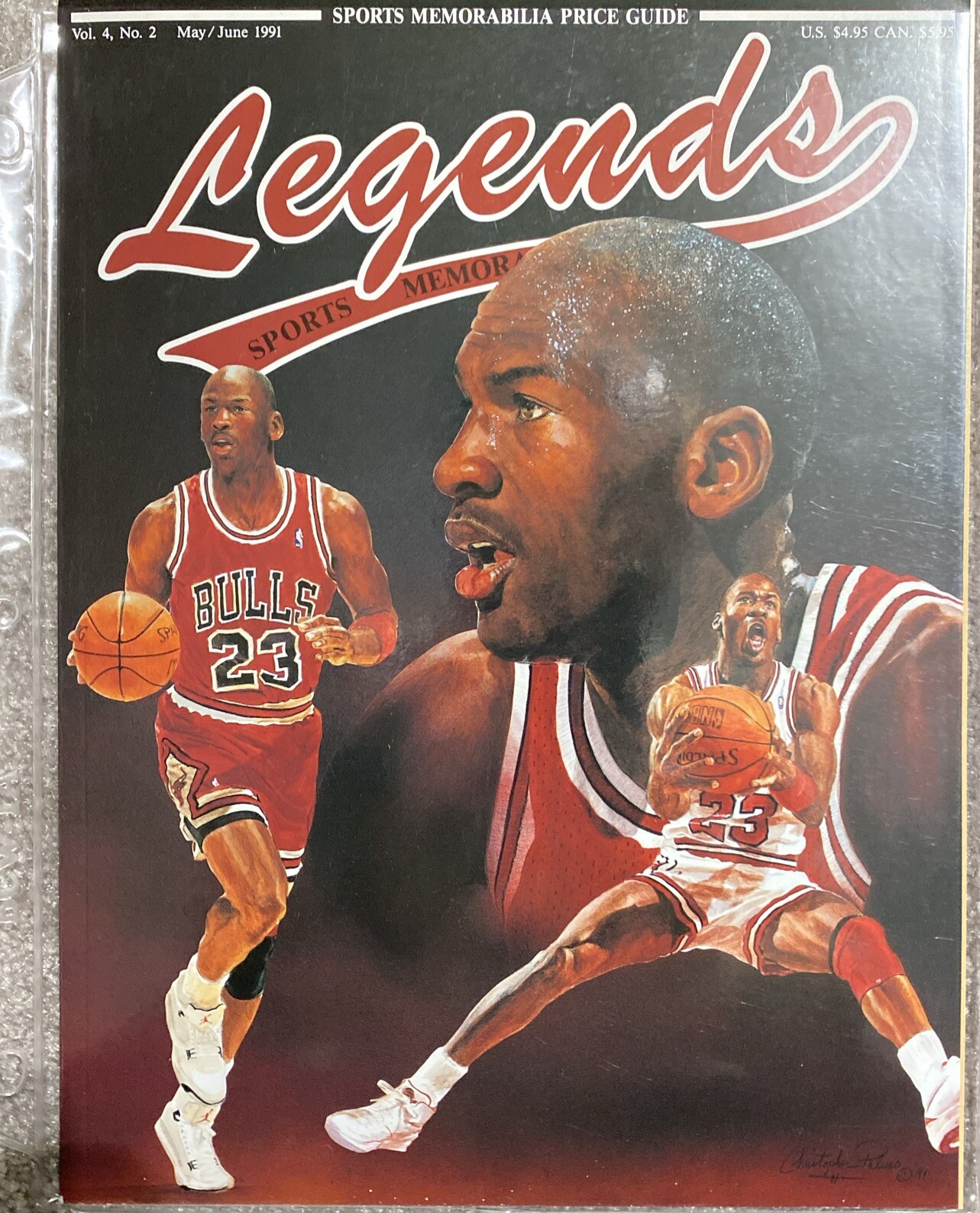 Legends Sports Memorabilia Price Guide Vol 4 #2 MICHAEL JORDAN May June ...