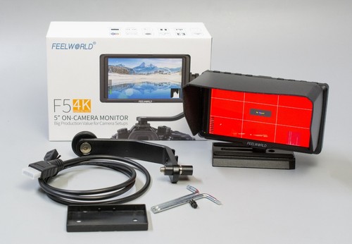 (MA5) FEELWORLD F5 5" DSLR On Camera Field Monitor Small Full HD ...