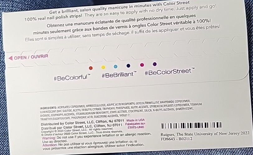 Color Street Collegiate Collection State Uni of New Jersey Rutgers ...