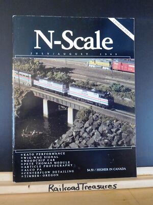 N Scale Magazine 1989 July August Alco PA Super Detailing Timber ...