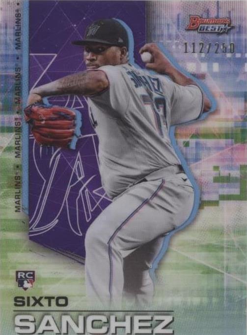 2021 Bowman's Best - Sixto Sanchez #60 Purple Refractor /250 (RC) for ...