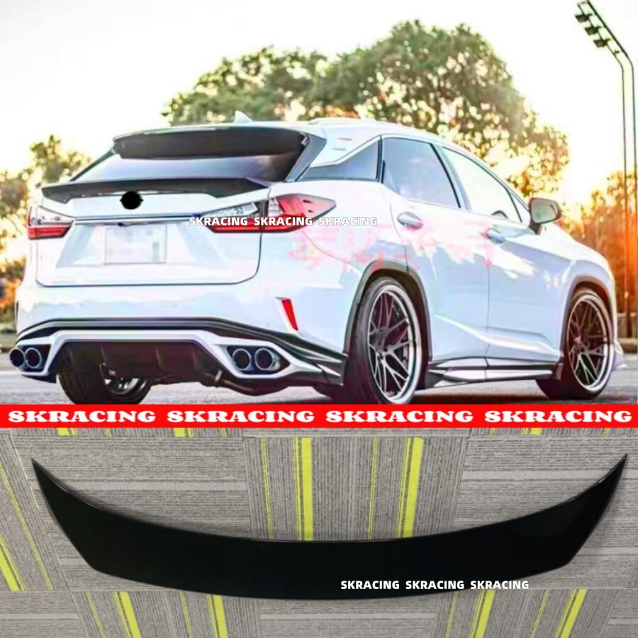 Glossy Black Rear Middle Wing Spoiler Lip Bodykit For Lexus RX350 450h ...