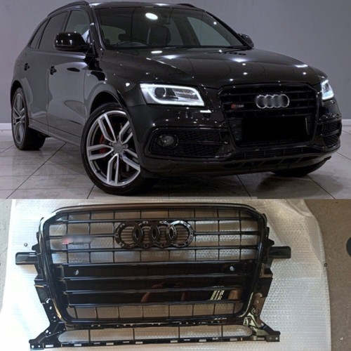 Für Audi Q5 2012-2016 Grill Kühlergrill Frontgrill in SQ5 Optik schwarz ...