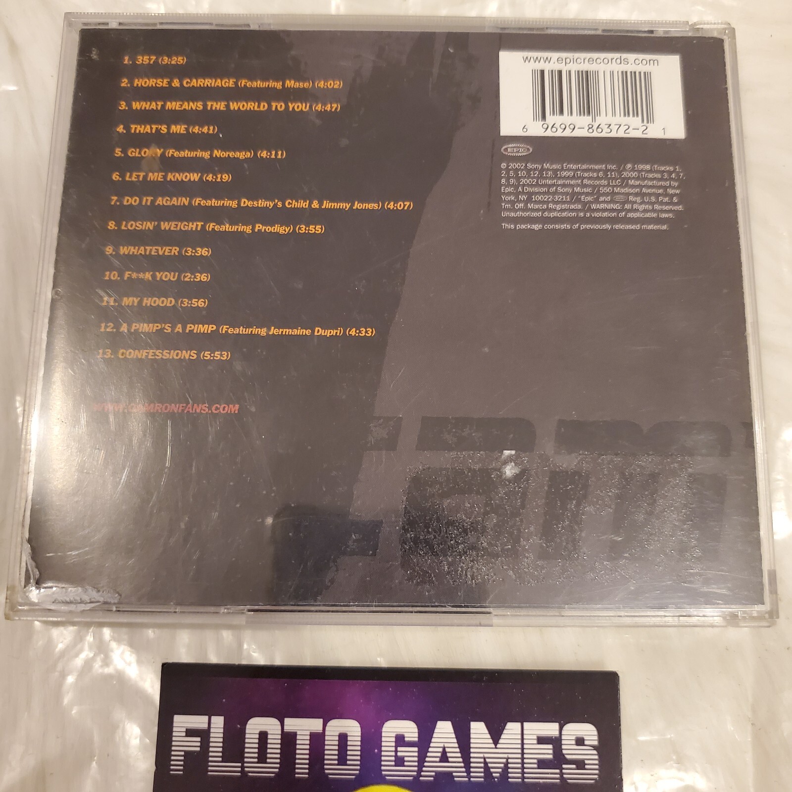 CD MUSICAL : Cam'Ron - Harlem's Greatest - Mase - 2002 - Rap US - Floto ...